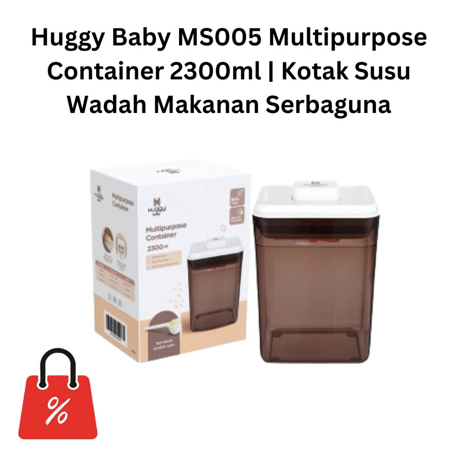 Huggy Baby MS005 Multipurpose Container 2300ml | Multipurpose Food Container Milk Box | Shopee ...