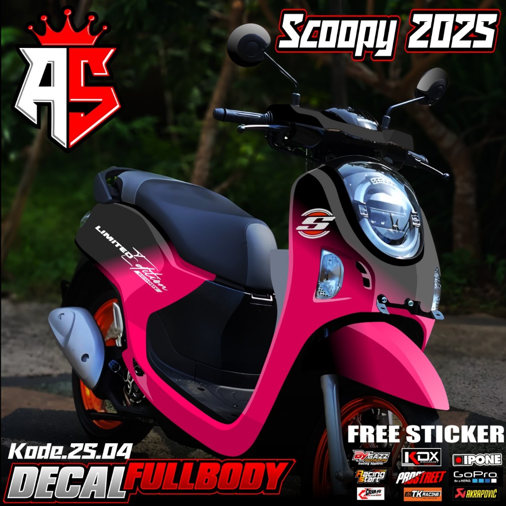 New 2024 2025 Scoopy Decal Sticker Full Body Decal Scoopy Prestige Gen ...