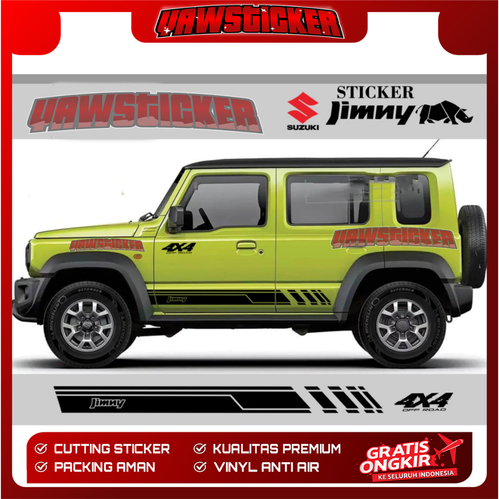 Suzuki jimny long jimny 5 Door sticker, suzuki jimny YAW accessories ...