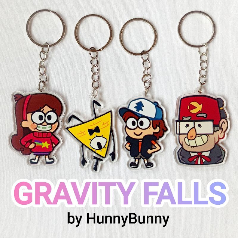 [NEW]GRAVITY FALLS keychain charm Fanmerch souvenir | Shopee Malaysia