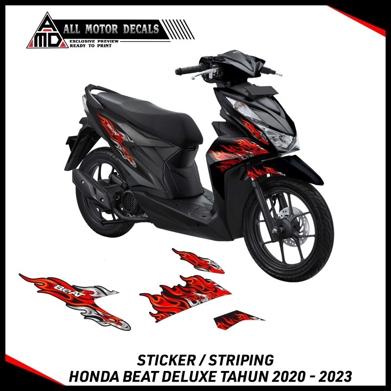 Honda Beat Deluxe Striping 2020 to 2023 / Beat Street Deluxe Sticker ...