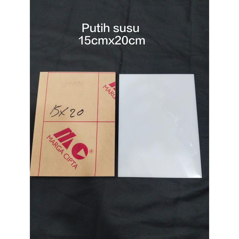 PUTIH Milky White Acrylic Sheet 2mm thick 15cm x 20cm | Shopee Malaysia