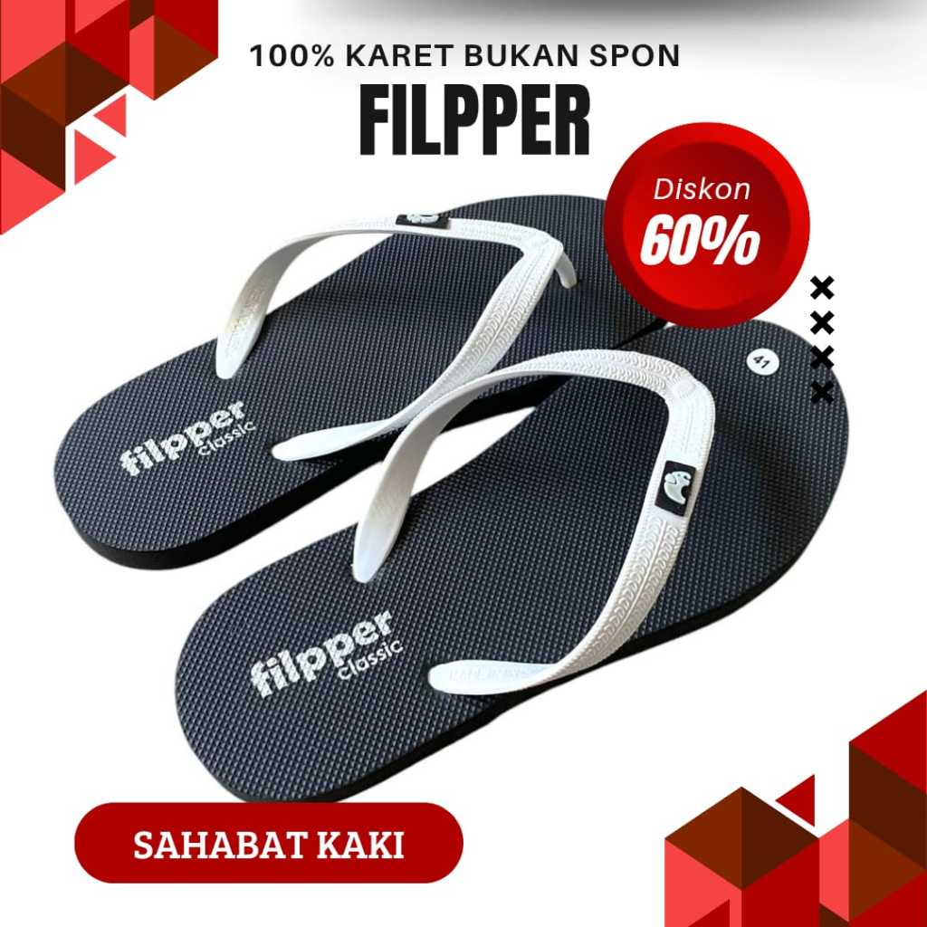 - Flipper Men's Women's Flipper Sandals 100% Rubber (Not hard sponge ...