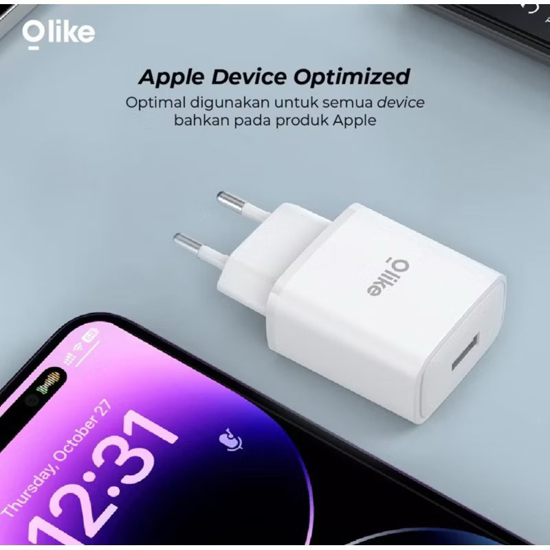 [RETAIL] Power Adapter ORIGINAL OLIKE C109 2.4A Turbo 1USB Fast ...
