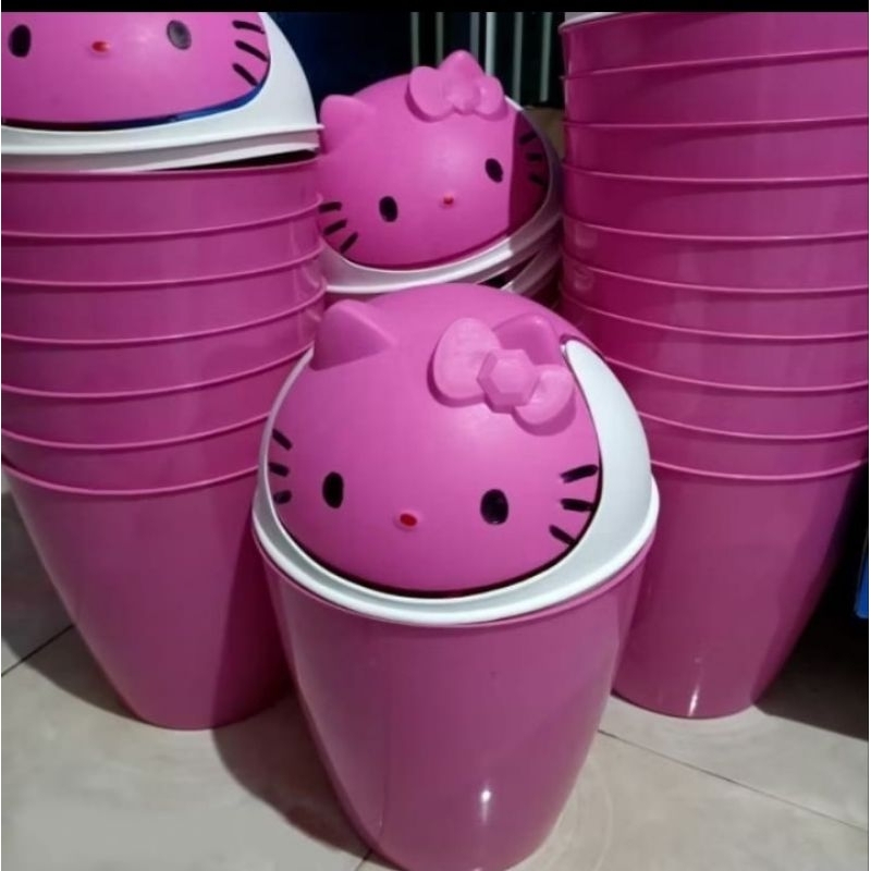 HELLO KITTY CHARACTER TRASH CAN 10 LITER 40X26CM | Shopee Malaysia