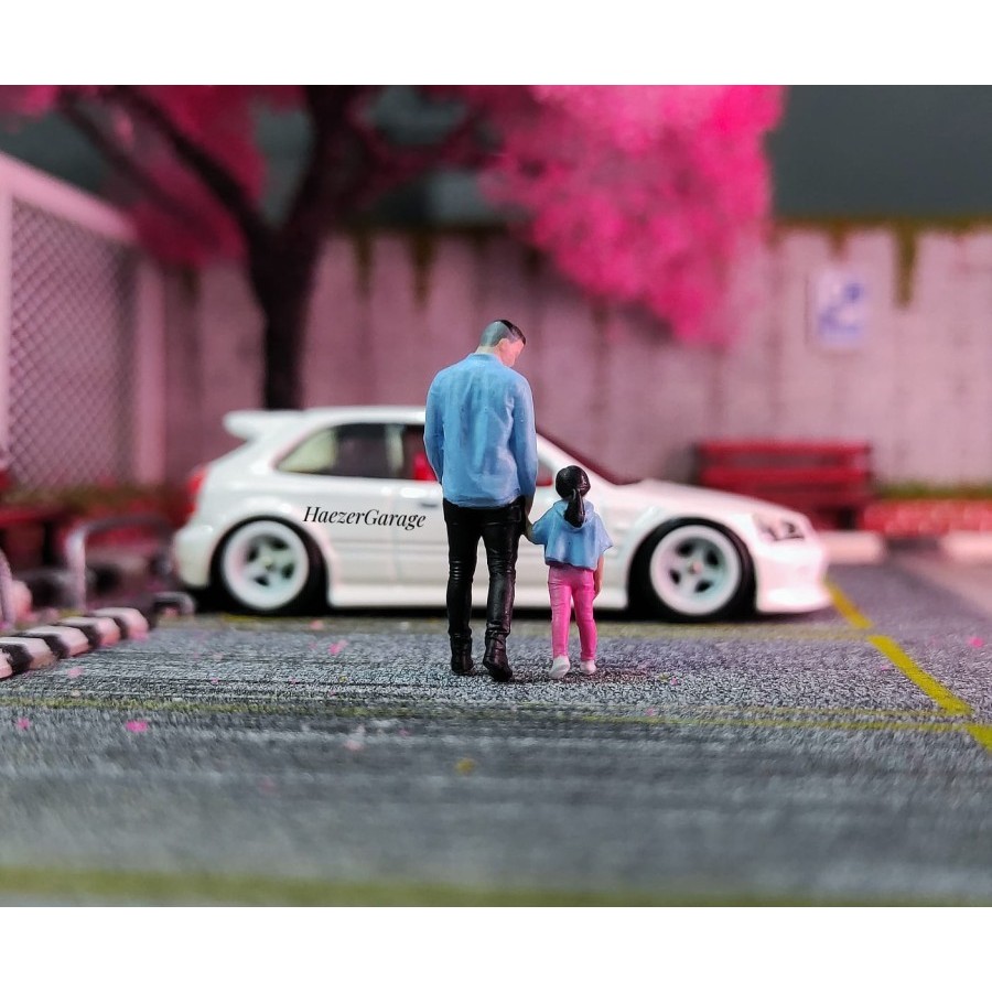 HG Figure Father and Son Miniature Figure 1/43 1:43 Family Diecast ...