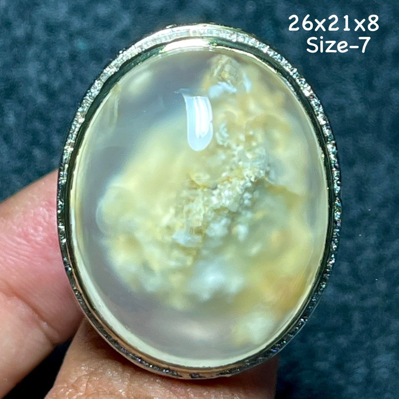 Natural Baturaja Agate Ring Stone Inside Stone (Original Natural ...