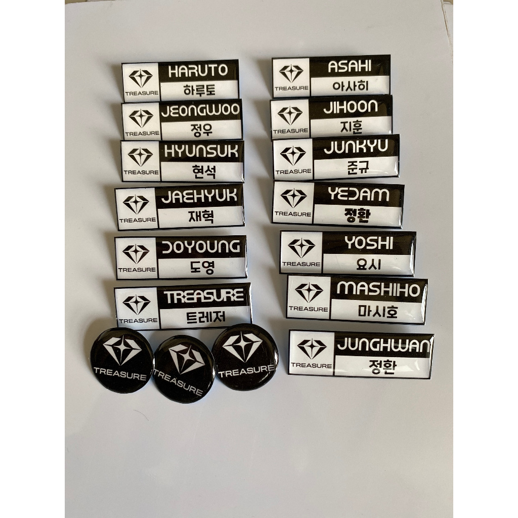 BROS TREASURE NAME TAG MEMBER KPOP NAME BOARD | Shopee Malaysia