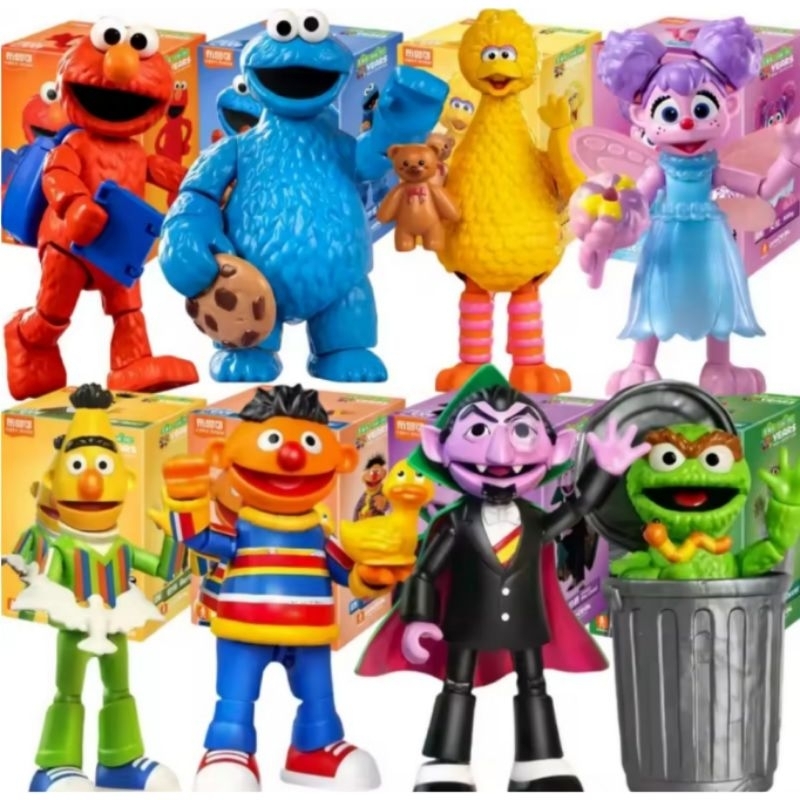 Blokees Figure Super 7 Sesame Street Precool Series Ernie Bear Oscar ...