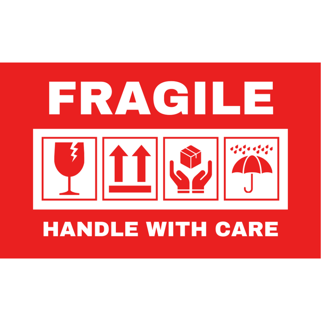 (CONTENTS 50PCS) fragile Sticker Label - fragile Stickers - fragile and ...