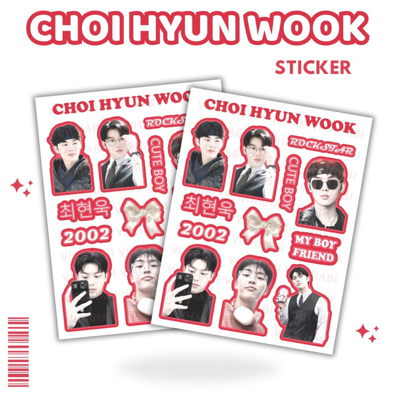 HYUN WOOK CHOI STICKER// UNCUTTING KDRAMA ACTOR STICKER | Shopee Malaysia