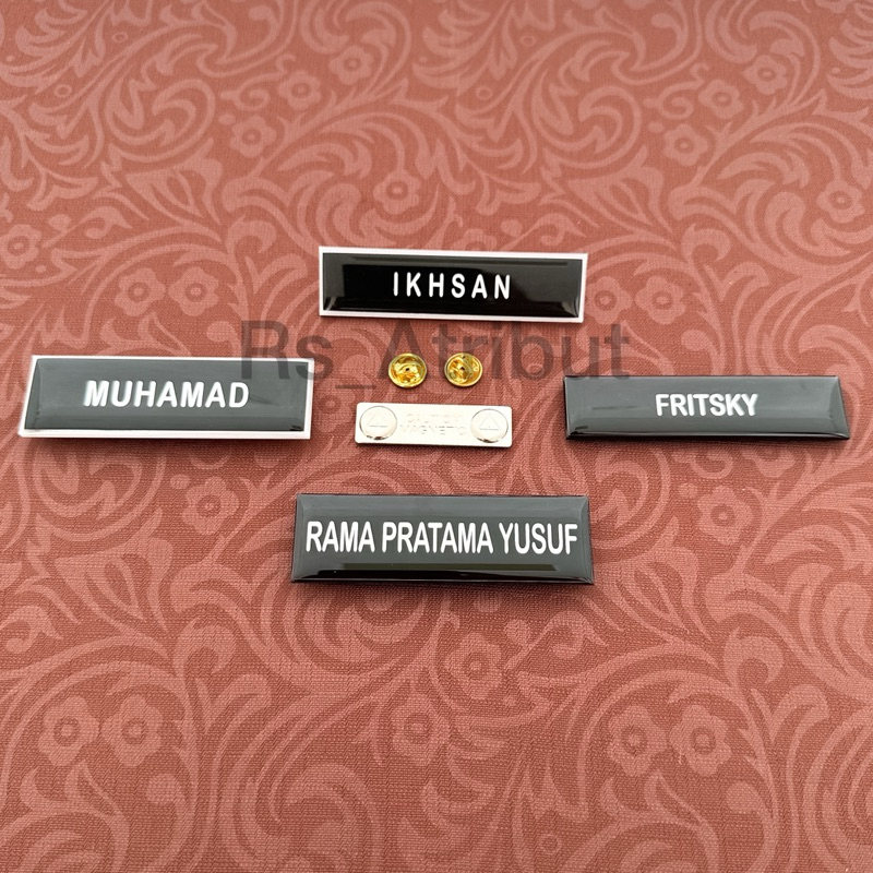 Nameplate / Name Tag Pdh Polri Pol pp Security Guard Sabhara Brimob TNI ...