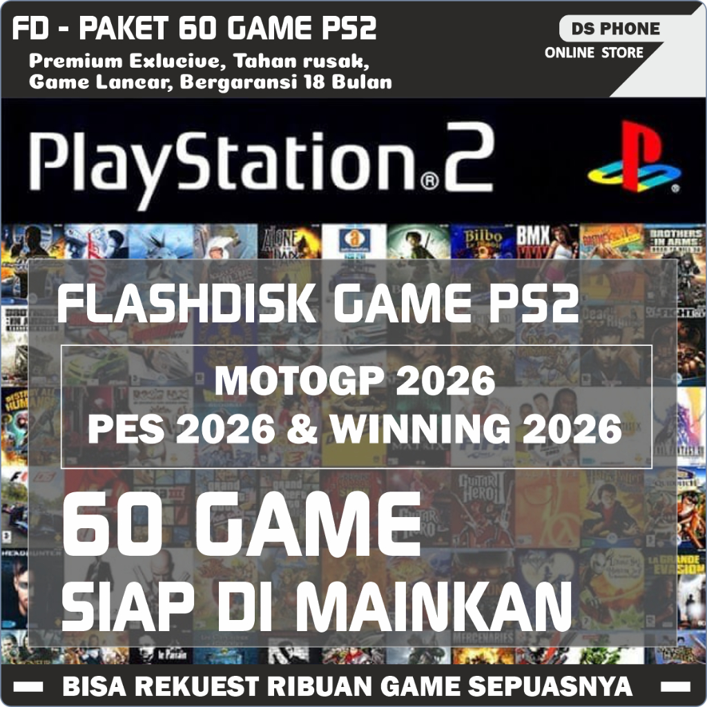 PS2 Game Package 60, 55, 58, 40 premium Smooth Games | Shopee Malaysia