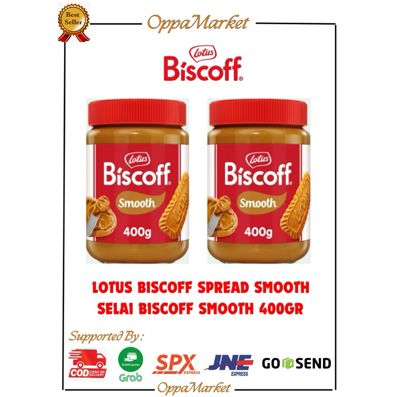 LOTUS BISCOFF JAM SPREAD SMOOTH BISCOFF 400GR | Shopee Malaysia