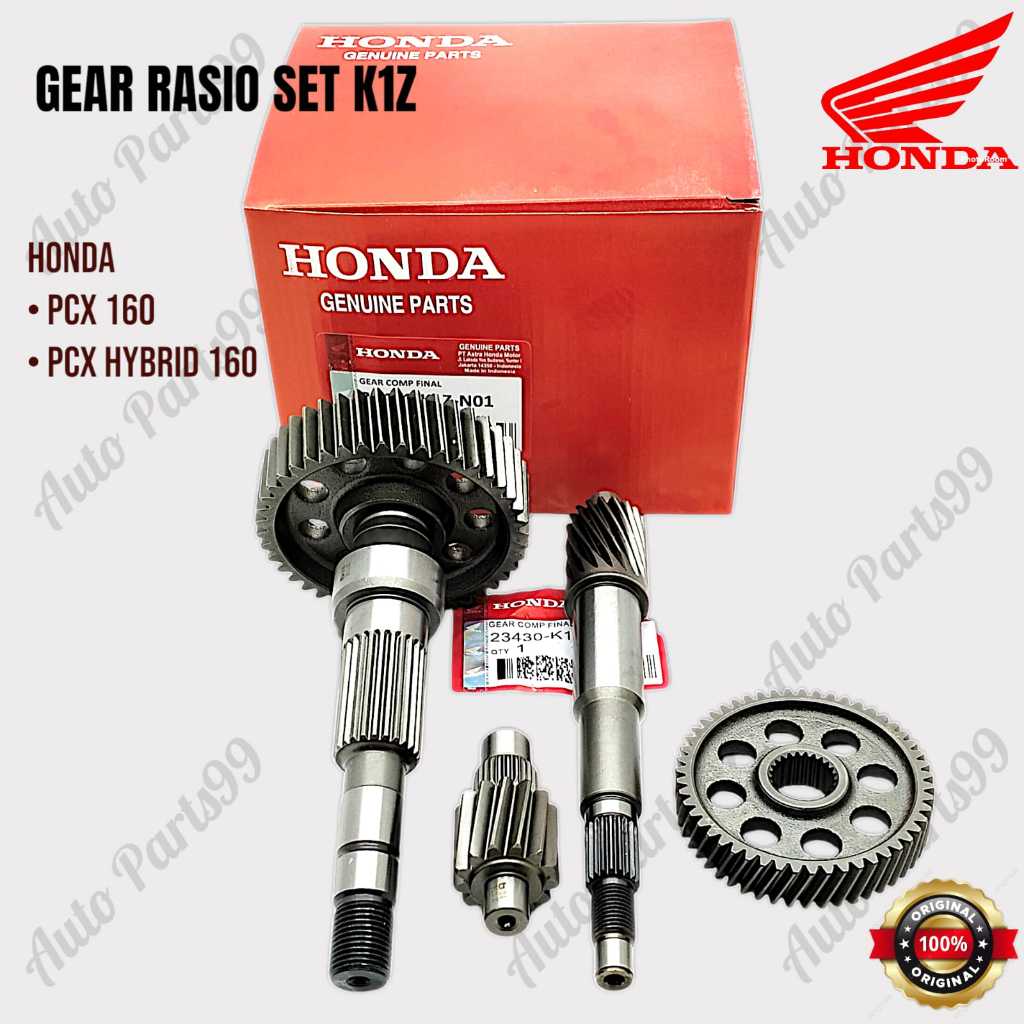 Gear Ratio Set Honda PCX 160 PCX Hybrid 160 Original Gear Ratio K1Z ...