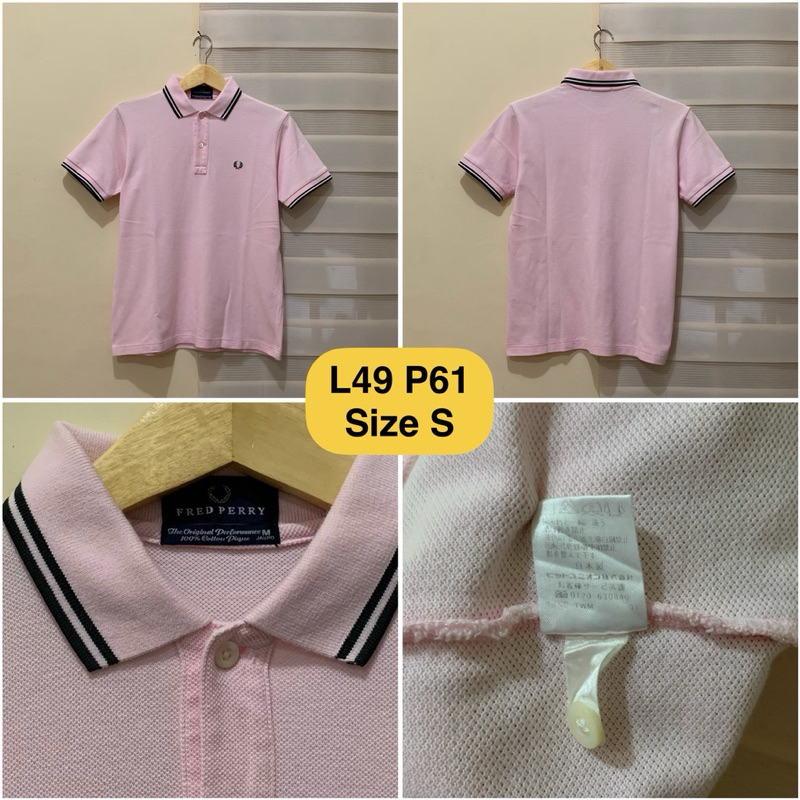 Original Fred Perry Baby Pink Poloshirt | Shopee Malaysia