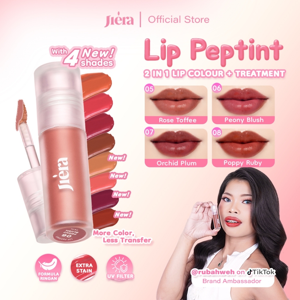 [NEW SHADE] JIERA Lip Peptide with 2 in 1 Function Lip Tint & Lip Care ...