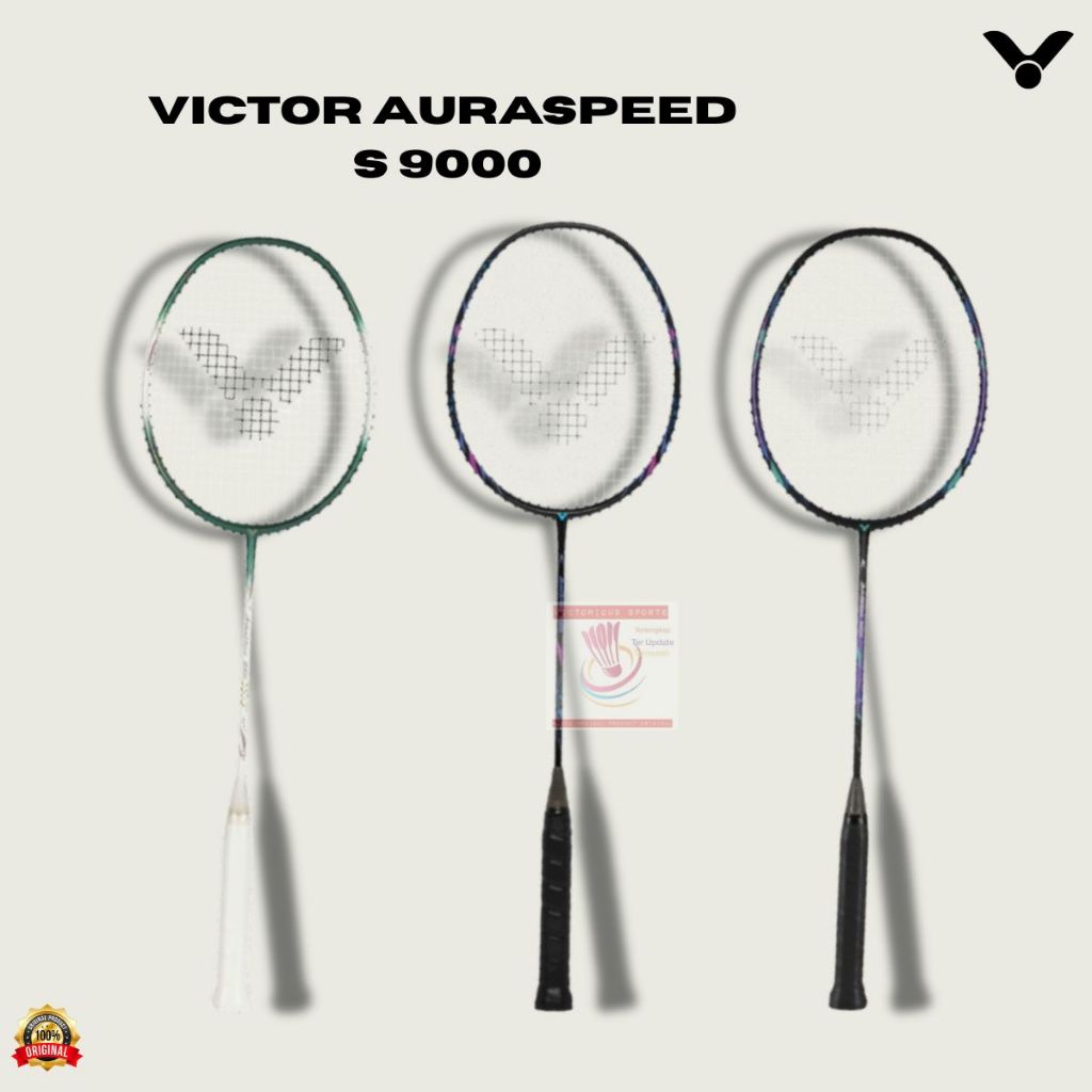 VICTOR AURA SPEED S 9000 NEW ORIGINAL BADMINTON RACKET | Shopee Malaysia
