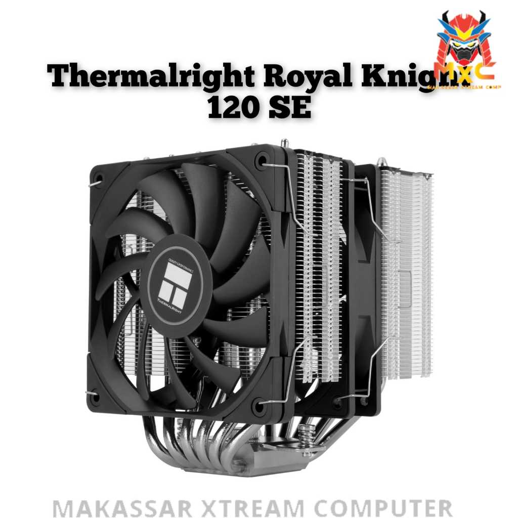 THERMALRIGHT Royal Knight 120 SE CPU Cooler Dual Tower 6 Heatpipe Slim Fan Intel AMD | Shopee ...