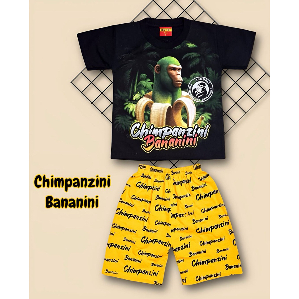 VIRAL CHILDREN'S CLOTHING SET ANOMALI CHIMPAZINI BANANINI TUNG TUNG ...