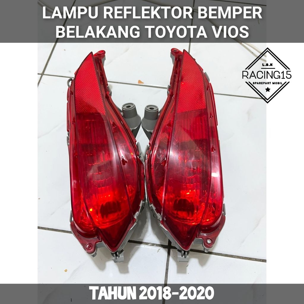 2018-2020 Toyota Vios Rear Bumper Reflector Light Original | Shopee ...