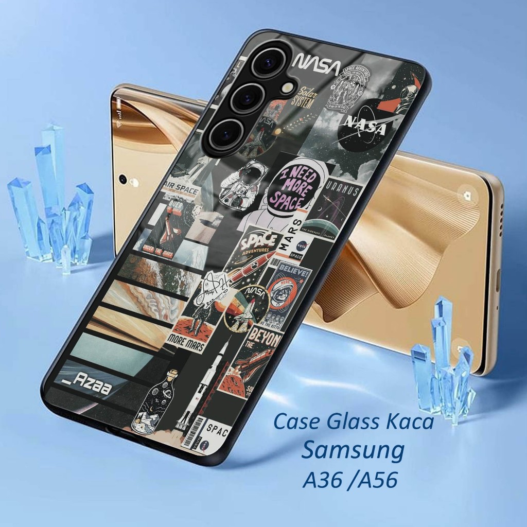 SAMSUNG A56 Shiny Glass Softcase - SAMSUNG A56 HP Casing - SAMSUNG A56 ...