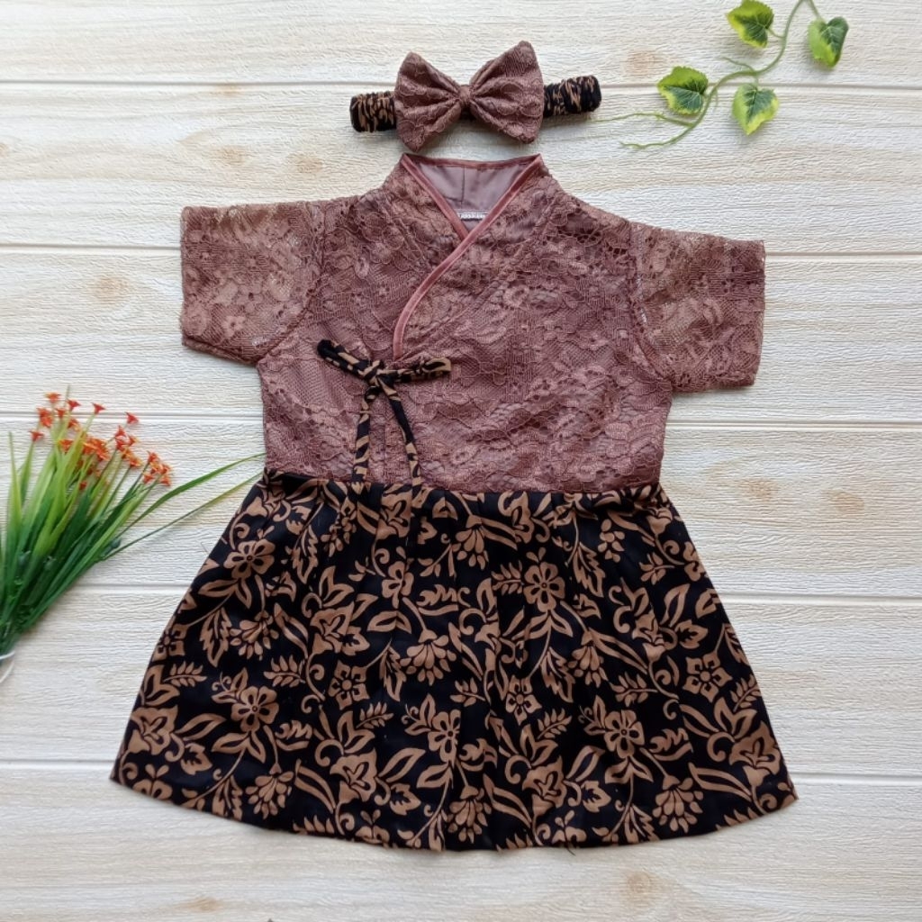 Children's Hanbok / Batik Hanbok / Brown Brocade Hanbok | Shopee Malaysia