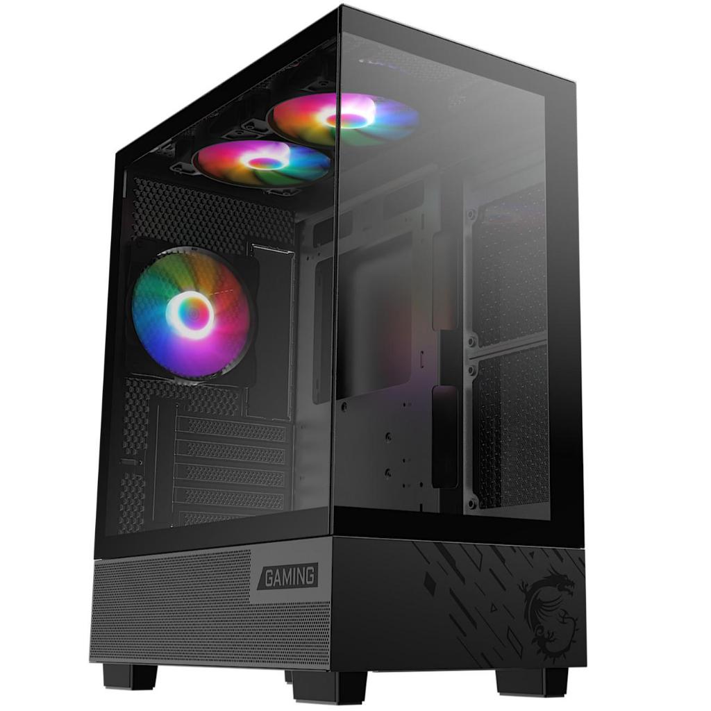 MSI PAG PANO M110A BLACK MICRO ATX MINI TOWER PC CASE CASING GAMING ...