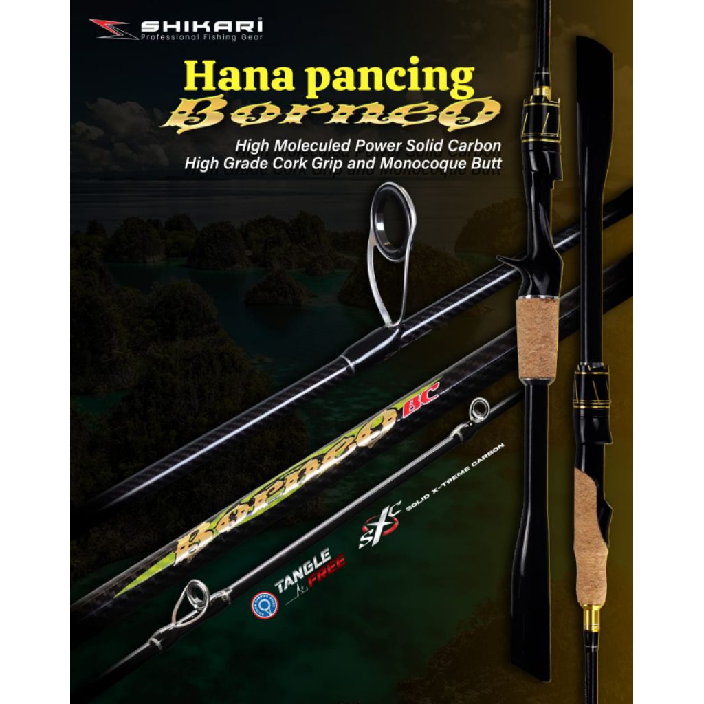 BORNEO SOLID CARBON SHIKARI ROD. | Shopee Malaysia