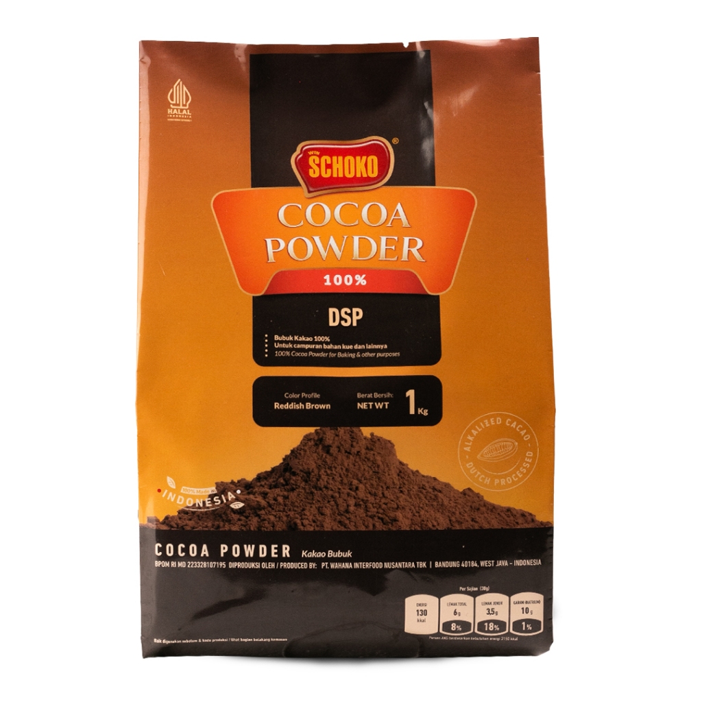 SCHOKO ORIGINAL Cocoa Powder DSP 100% Chocolate Powder 1 Kg Chocolate Powder High Fat Original ...