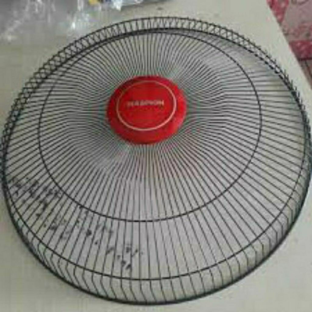 A pair of 16 inch black and white maspion fan baskets/covers (second ...