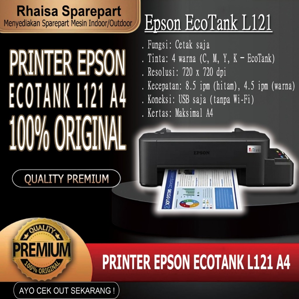 Epson EcoTank L121 A4 Ink Tank Printer | Shopee Malaysia