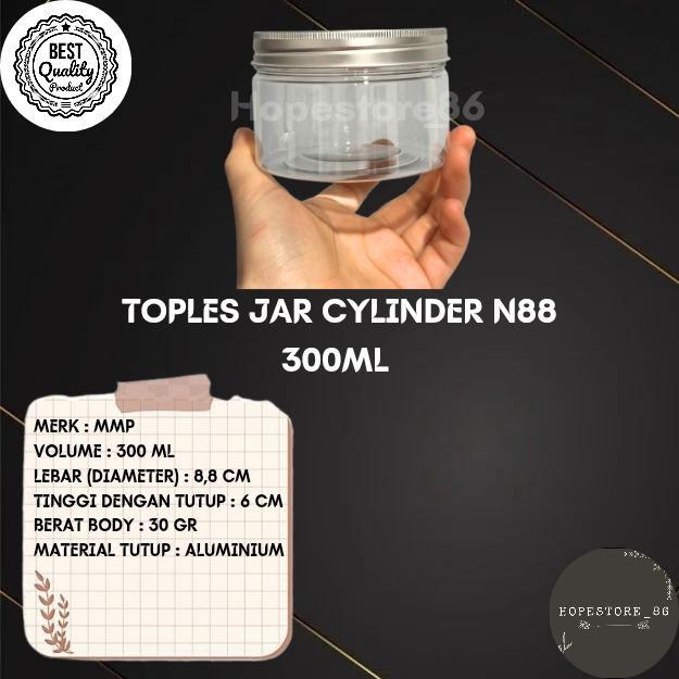 300 ML ALUMINUM JAR / PLASTIC JAR / CAKE JAR / TUBE JAR CYLINDER JAR ...