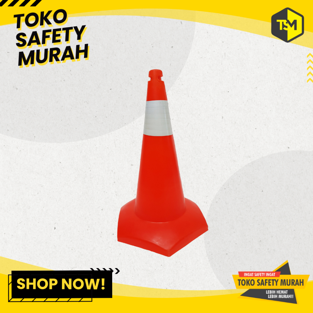 Traffic Cone PVC 75cm Plastic Cone 75 cm High Parking Road Barrier ...
