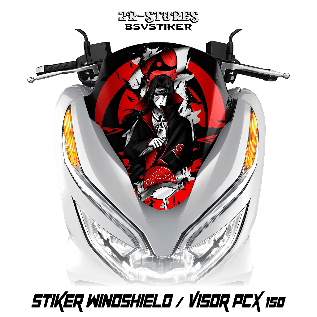 Windshield Sticker / Visor PCX Old 150 Itachi Image Motif (2) / Honda ...