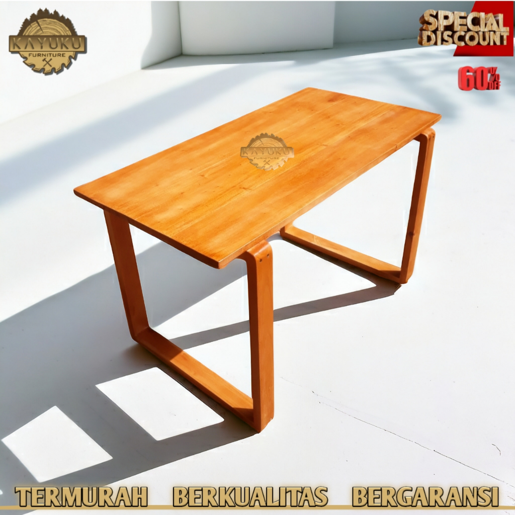 KAYU Mahogany wood table Minimalist table Model M table wooden work ...
