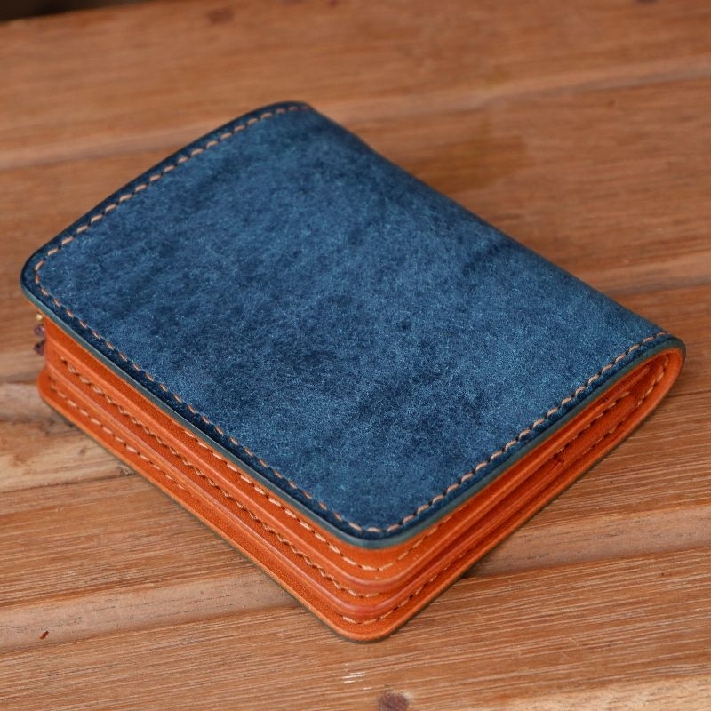 Custom Made Japanese Wallet With Coin Zipper Pueblo Italian Leather ...
