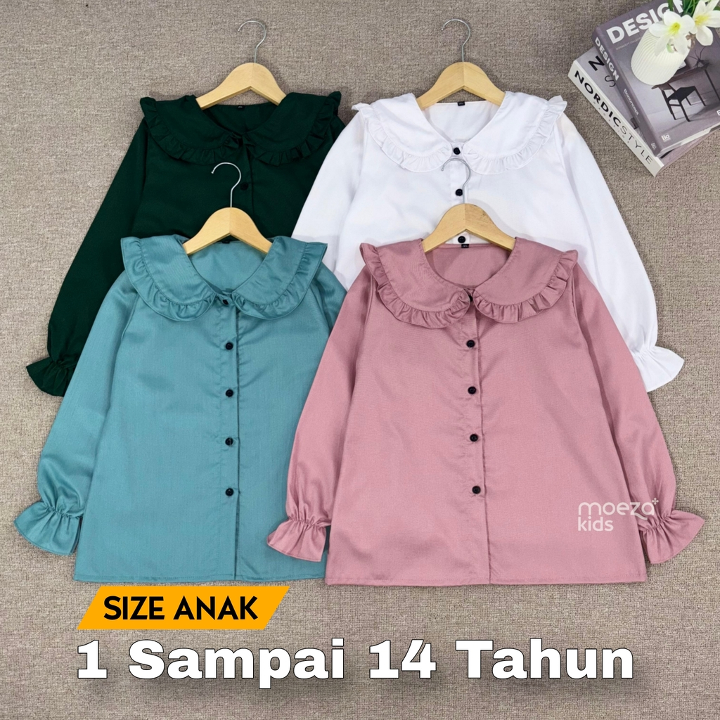 KEMEJA Risolju Girls' Blouses Girls' Clothes Girls' Clothes Children's ...