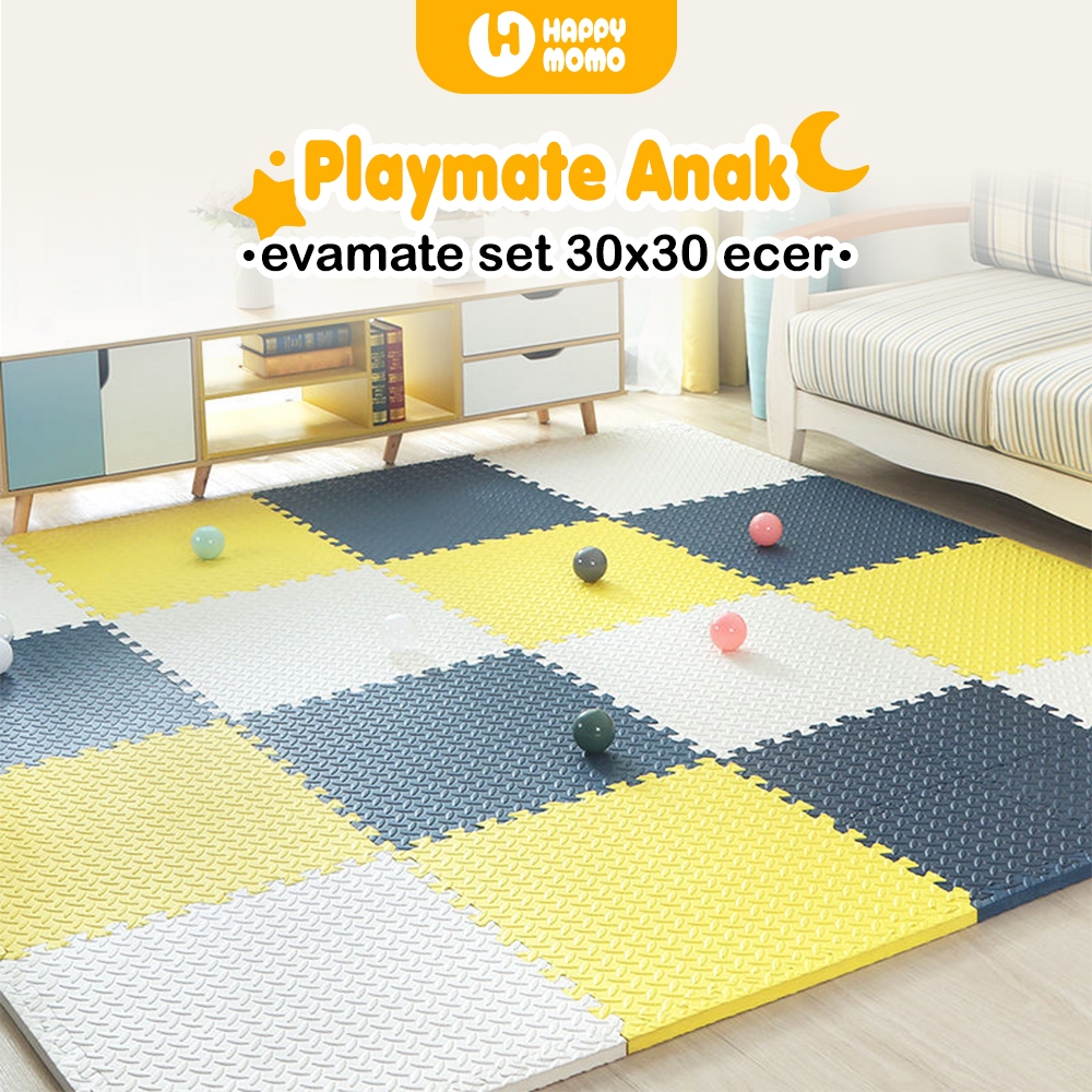 Happy MOMO Playmat Aimi Baby Puzzle Carpet Baby Play Guard Mat 30X30 ...