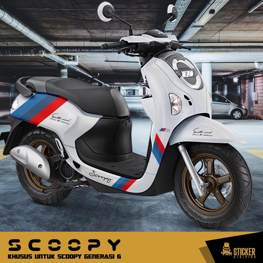 Newest Decal Honda Scoopy NEW 2025 Full Body Custom Sticker Free Design ...