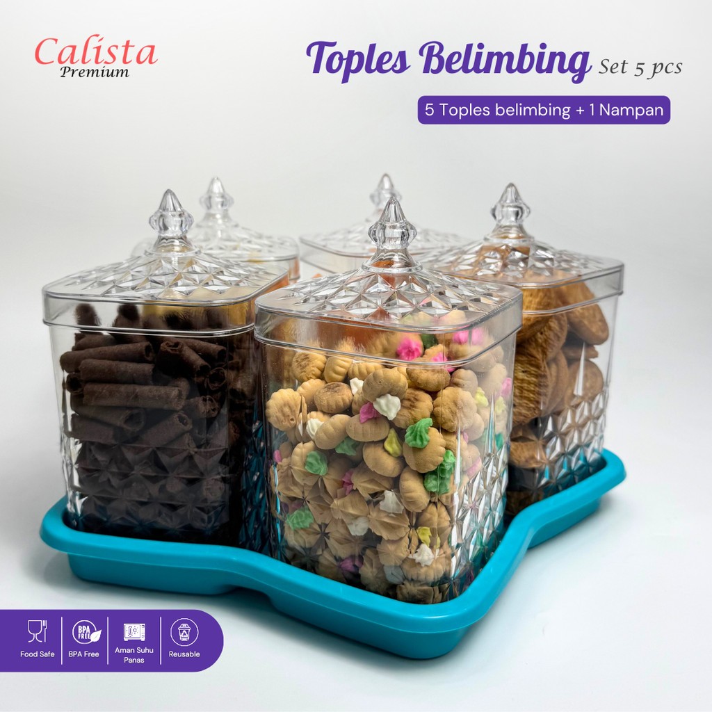 Calista BELIMBING EID CAKE JARS SET CONTAINS 5 PCS AND 6 PCS AESTHETIC ...