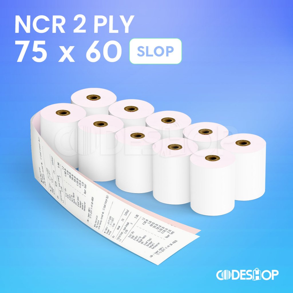 (1 SLOP) Receipt Roll Paper for Epson TMU-220D Cashier Printer (2 PLY ...