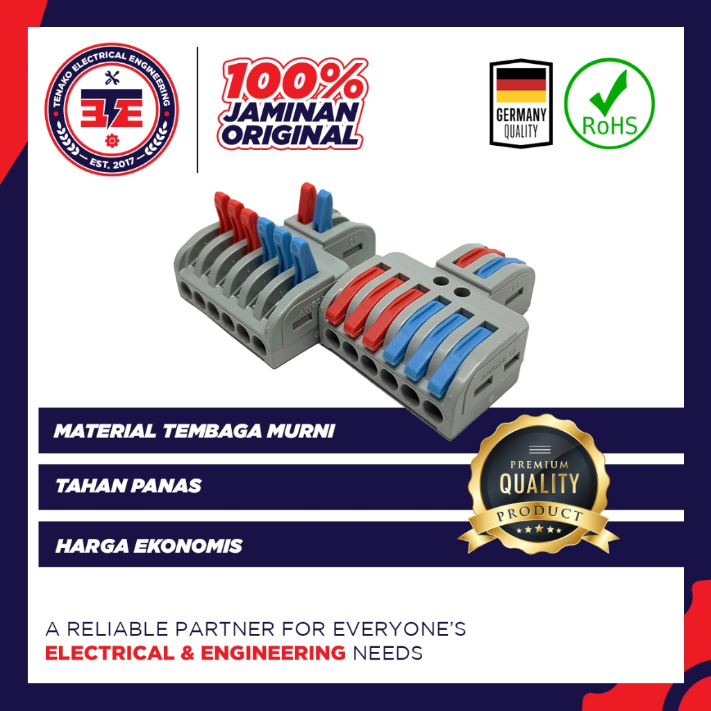 Wago Cable Connector SPL-62 Compact Splitter Terminal Block Lever Cage ...