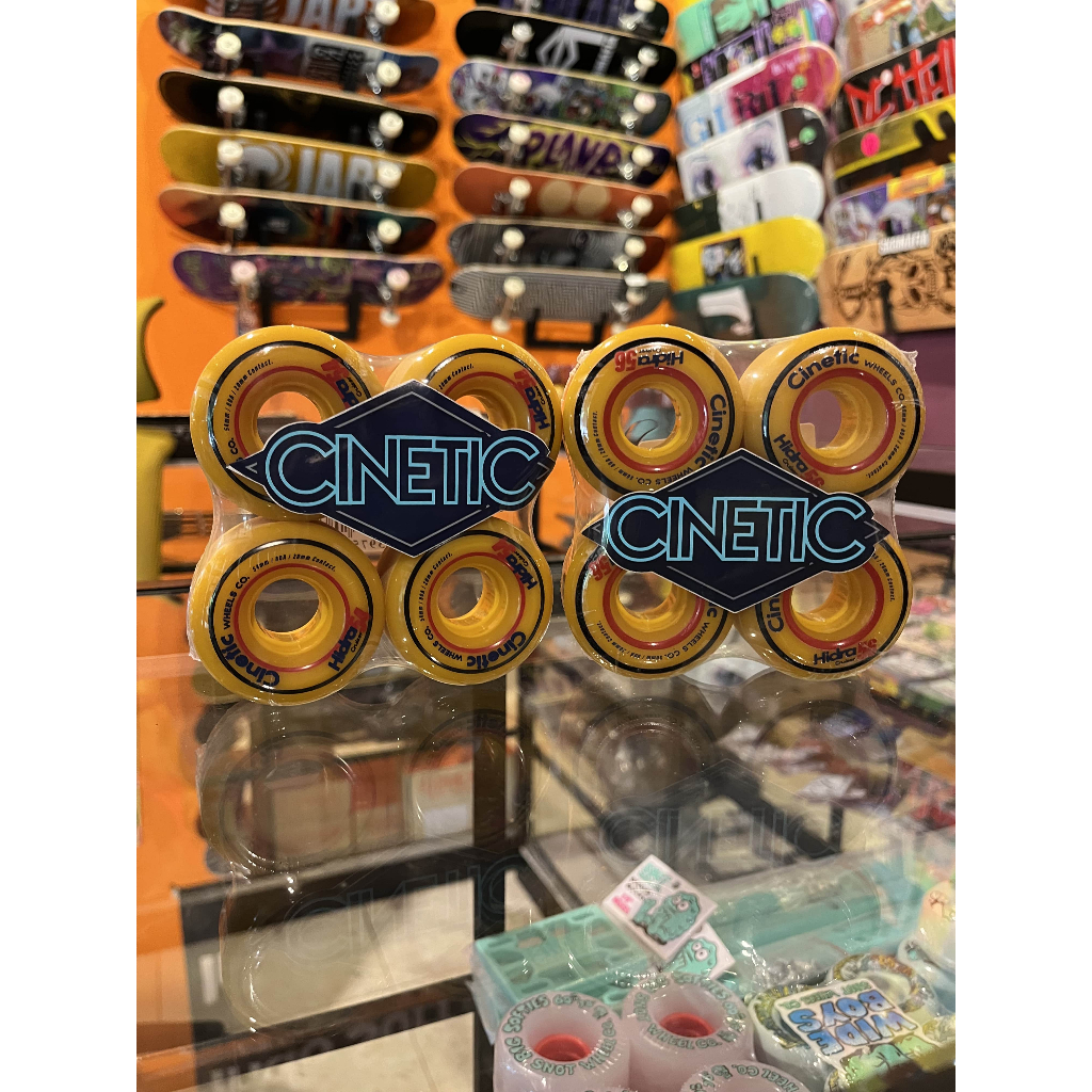 Kinetic Wheels Hydraulic 54mm 56mm 80A Wheels Pack. Cruiser Surfskate ...