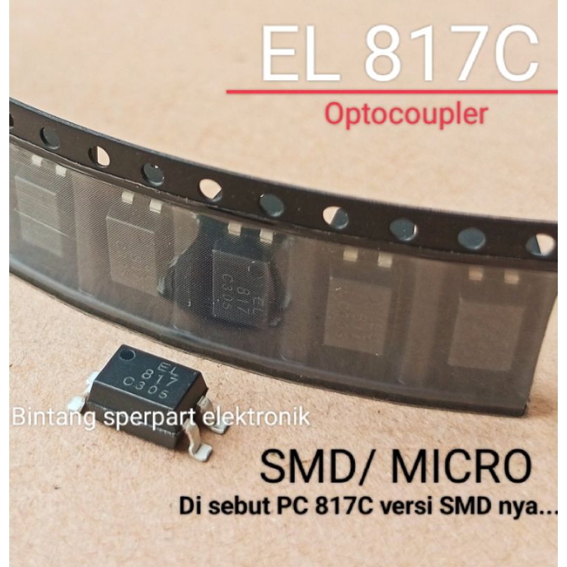 OPTOCOUPLER EL817C SMD SOP-4 IC TRANSISTOR PC817C SMD PC 817C PC 817 EL 817 TRANSISTOR EL 817C ...