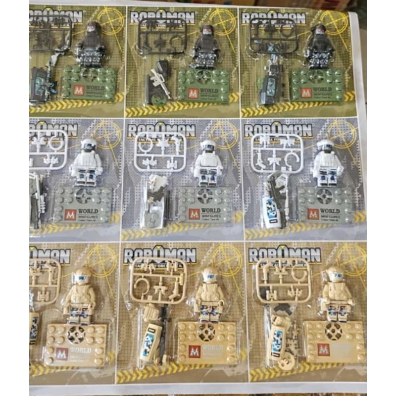 Lego Brick Toy Military Swat Building Blocks 1pcs | Shopee Malaysia