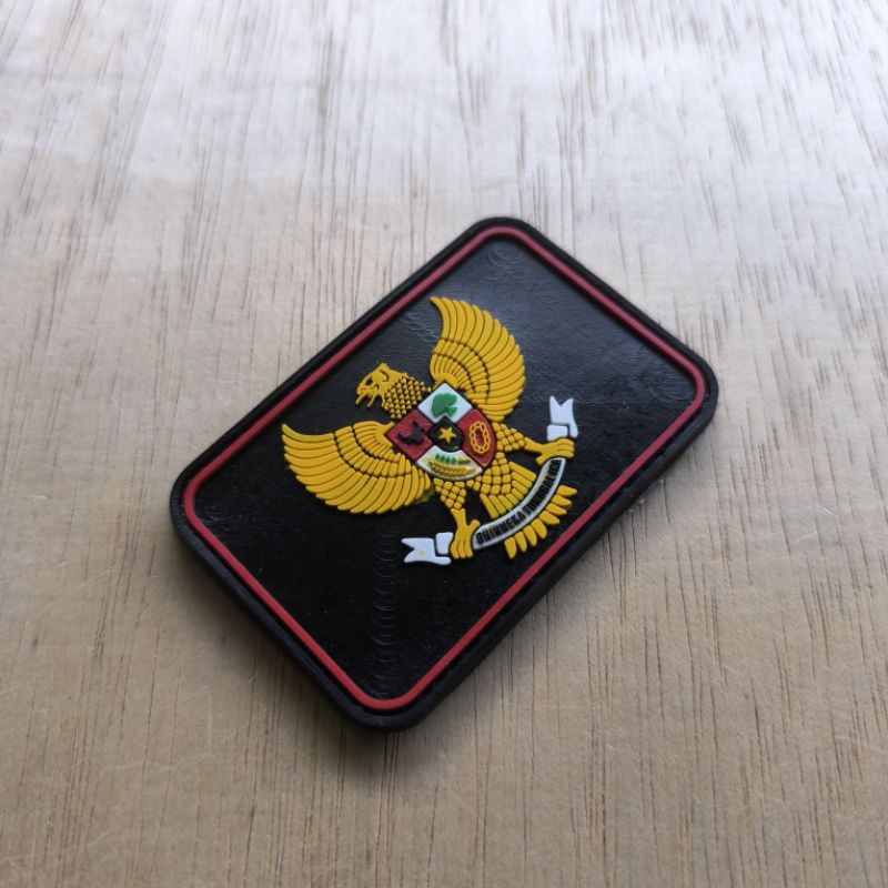 Garuda logo rubber patch, rubber patch box, velcro emblem accessories ...