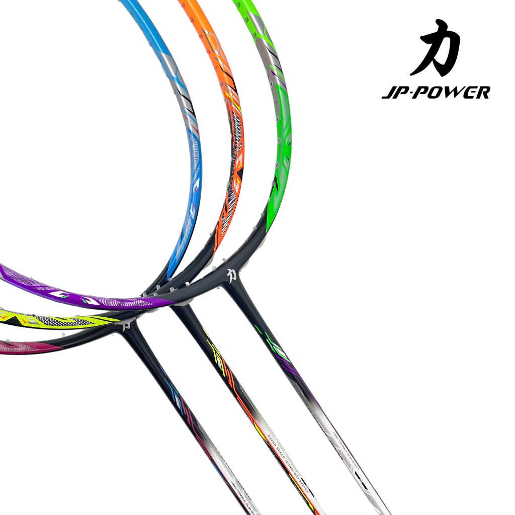 Jp POWER Hybrid Badminton Racket 7000 8000 9000 Original 5U 35 Lbs ...