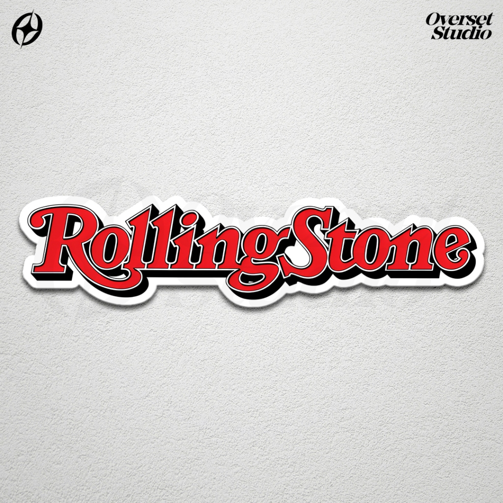 LOKAL Rolling Stones Sticker / Metal Rock Band Sticker / Glossy Vinyl ...