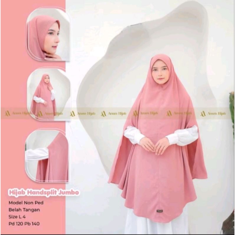 Jumbo cringkel airflow side split Hijab uk/120cm×140cm | Shopee Malaysia